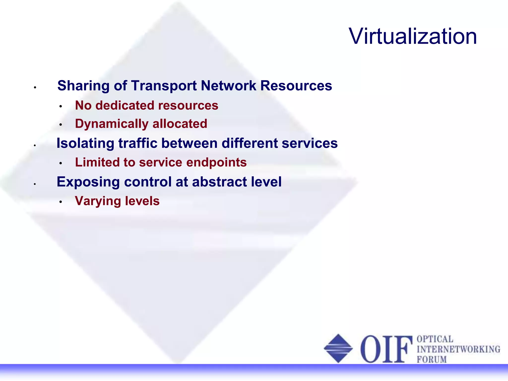 Enabling Virtual Transport Network Services | PPT