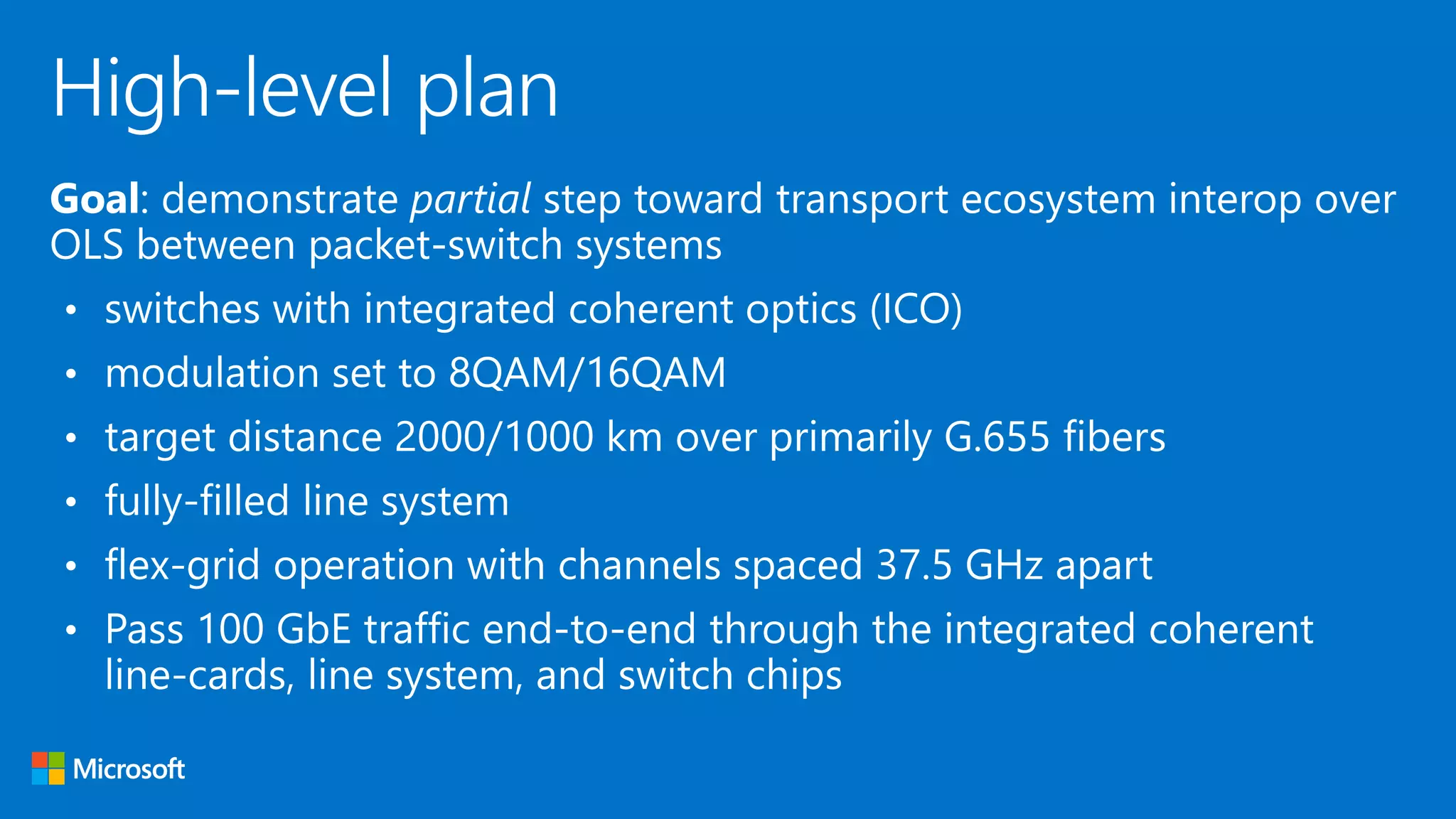 OFC 2017 (W4H.1) - Interoperability demonstration of commodity Ethernet ...