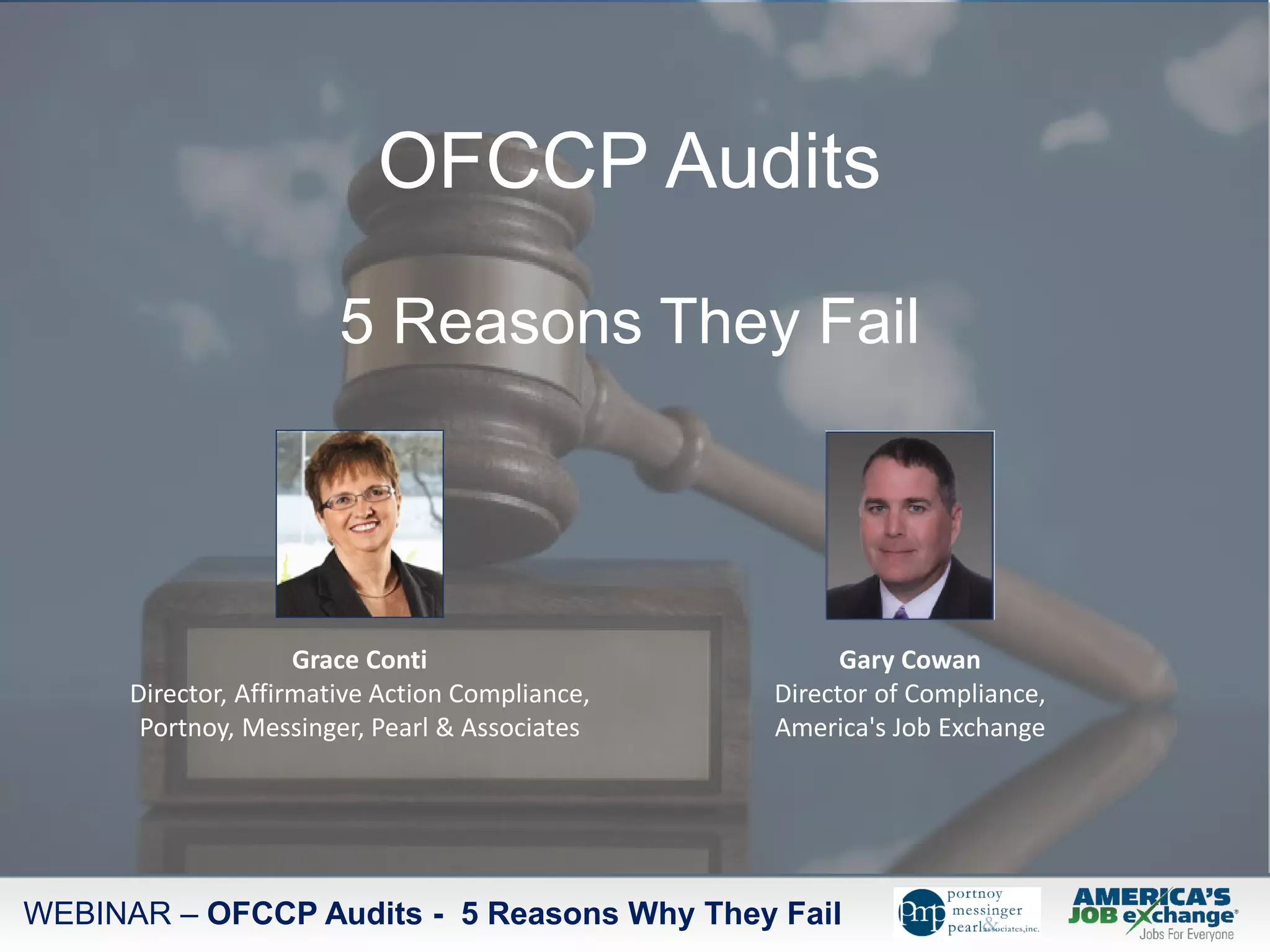 OFCCP Audits - 5 Reasons They Fail | PPT