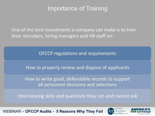 OFCCP Audits - 5 Reasons They Fail | PPT