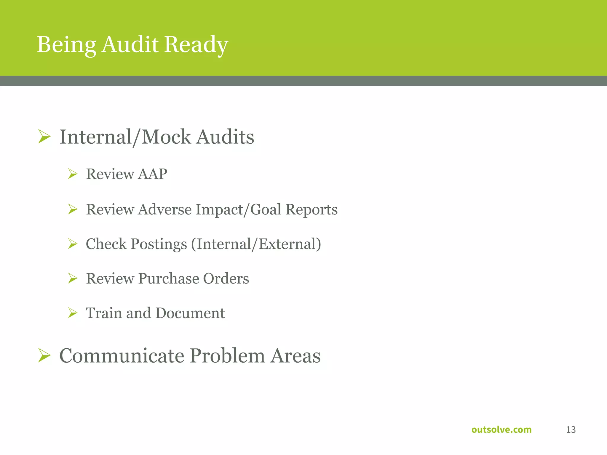 OFCCP Audits Presentation | PDF