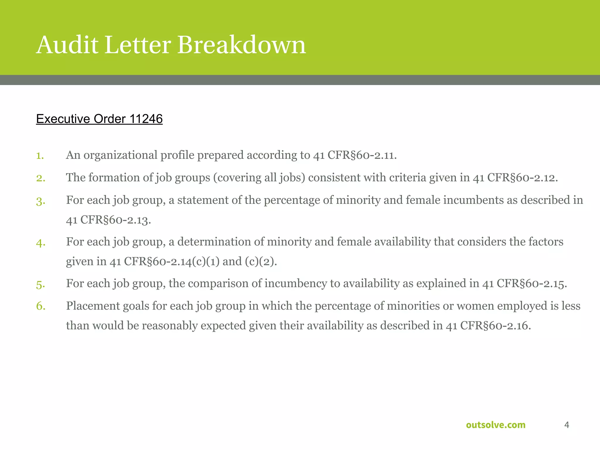 OFCCP Audits Presentation | PDF