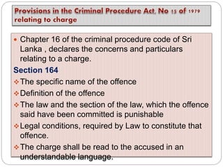 The purpose of a charge sheet | PPTX