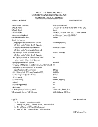 Ofc new work order | DOCX