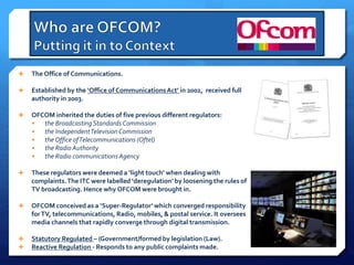 Ofcom | PPTX