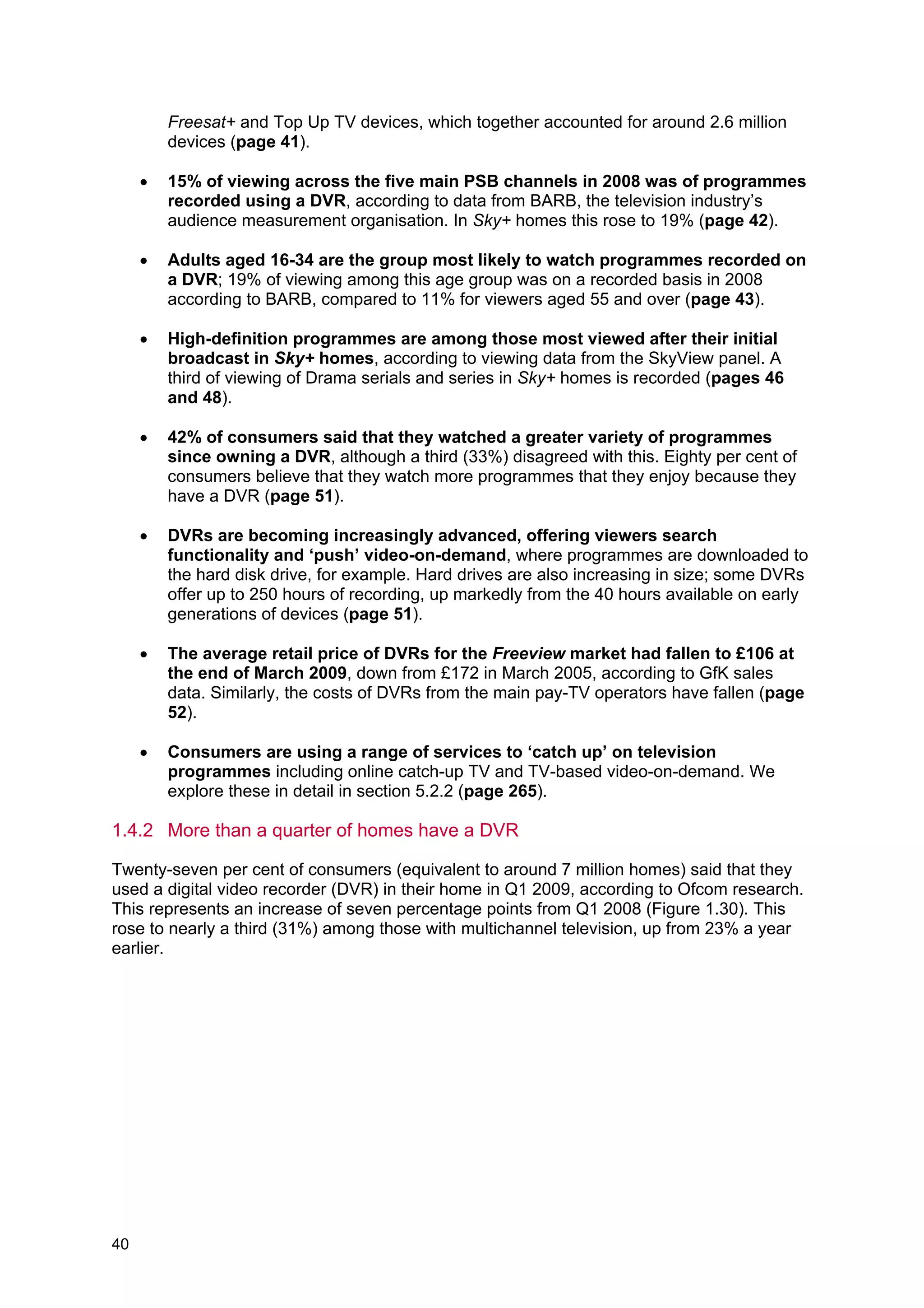 Ofcom - The Communications Market in UK 2009 | PDF