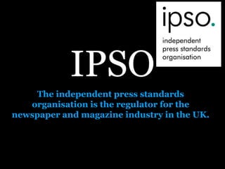 Ofcom and ipso miss crader | PPTX