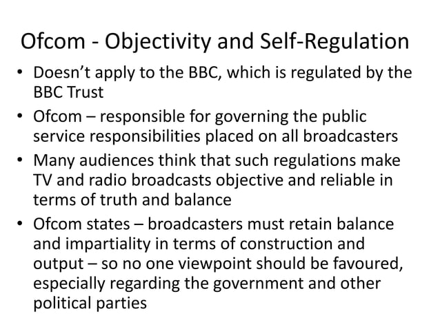 Ofcom broadcasting code new | PPT