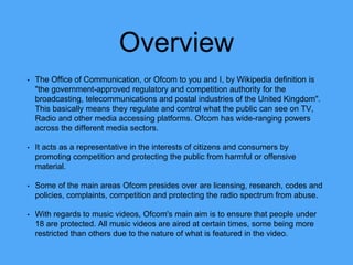 Ofcom Presentation Dan | PPT
