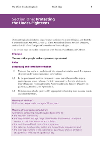 Ofcom protecting the under eighteens | PDF | Family/Children | Genres