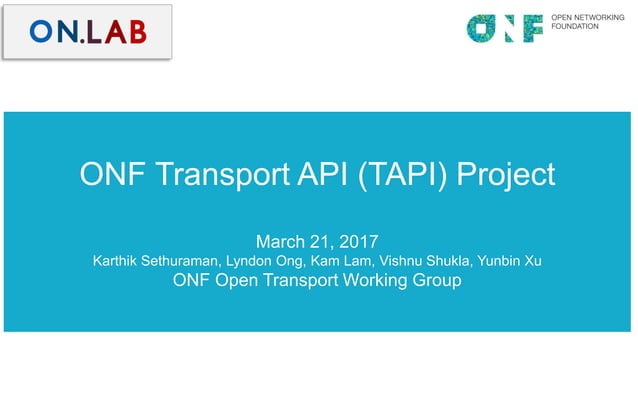 ONF Transport API (TAPI) Project | PDF | Programming Languages | Computing