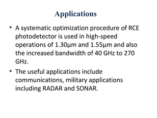 RCE Schottky Photo Detector | PPT