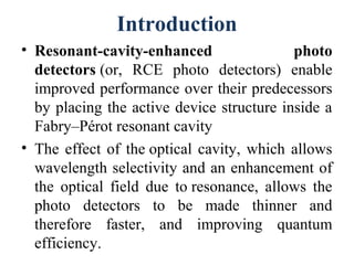 RCE Schottky Photo Detector | PPT