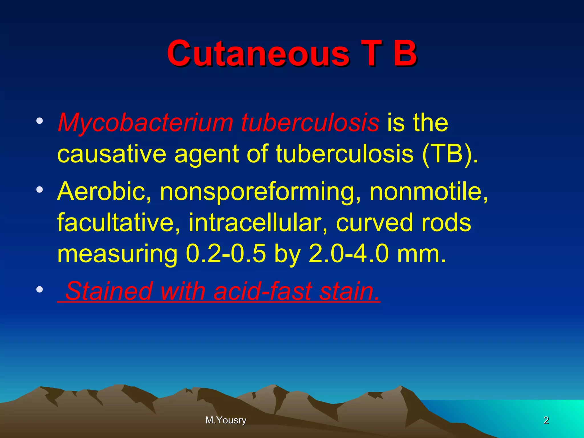 Of Cutaneous T B | PPT