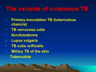 Of Cutaneous T B | PPT