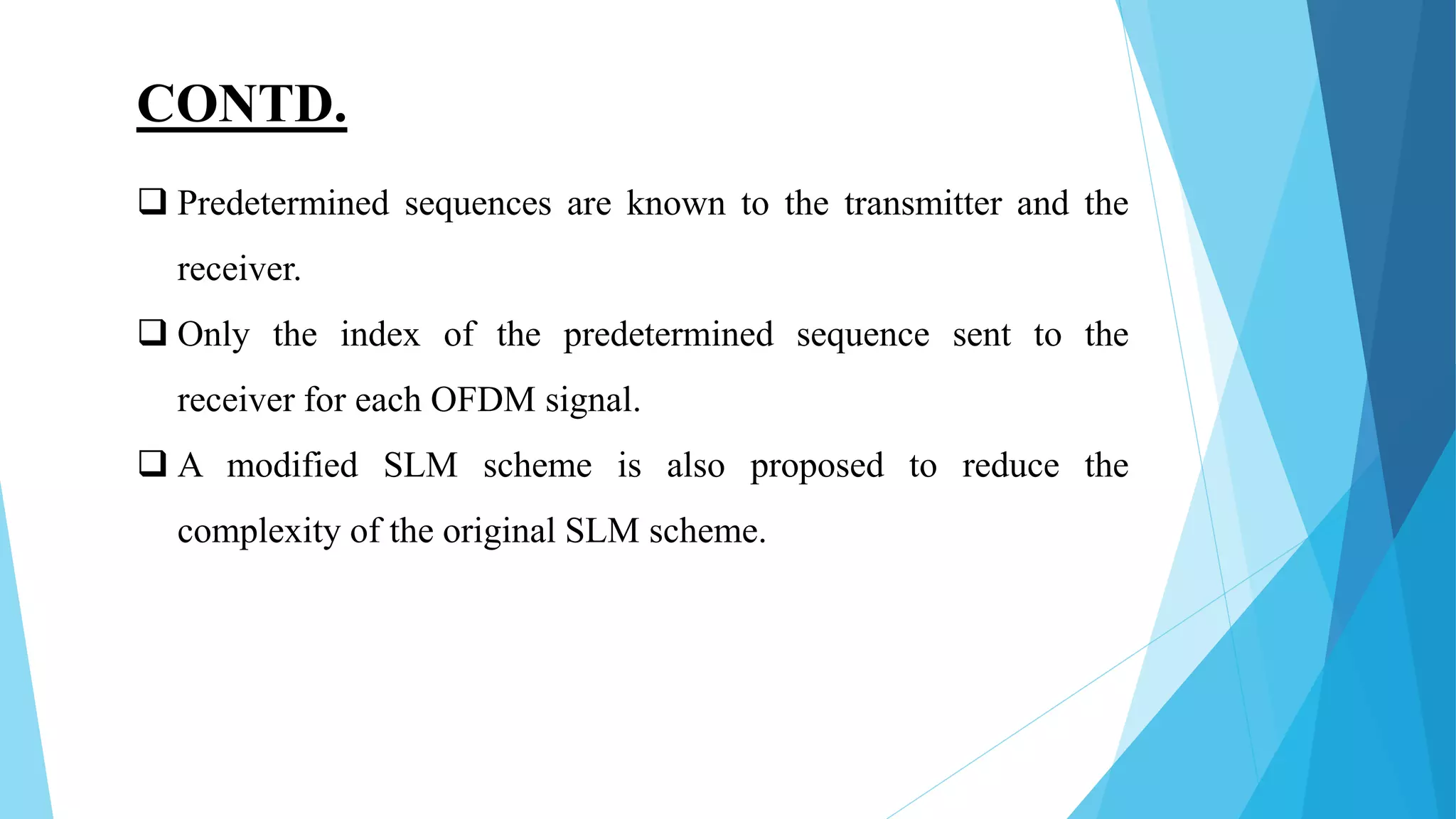Orthogonal Frequency Division Multiplexing (OFDM) | PPTX