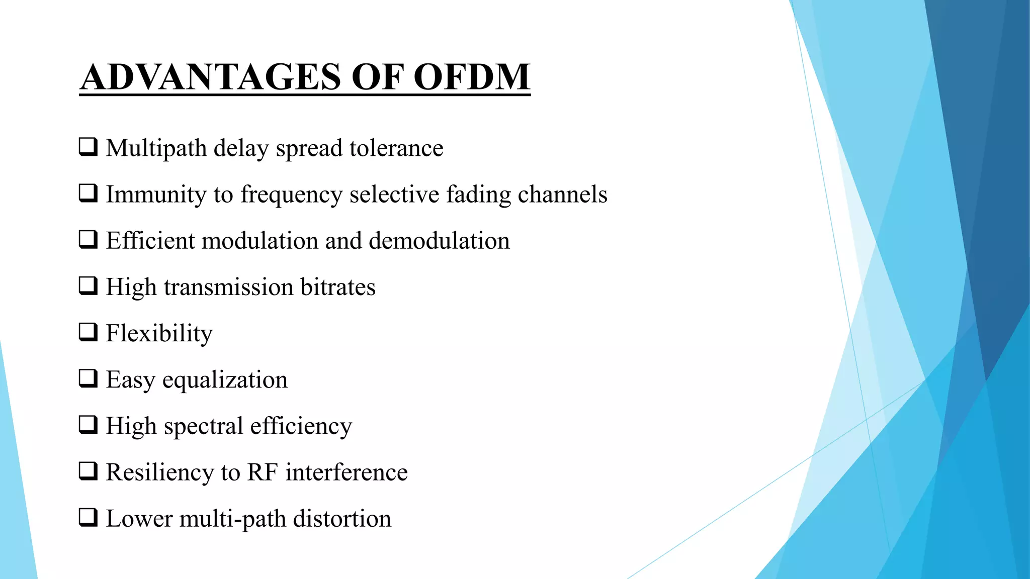Orthogonal Frequency Division Multiplexing (OFDM) | PPTX