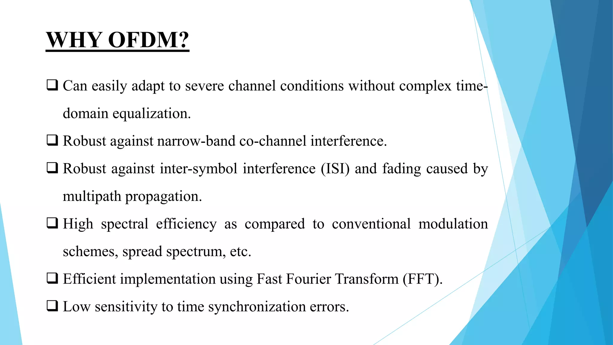Orthogonal Frequency Division Multiplexing (OFDM) | PPTX