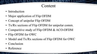 Concept of Flip OFDM and its applications | PPTX