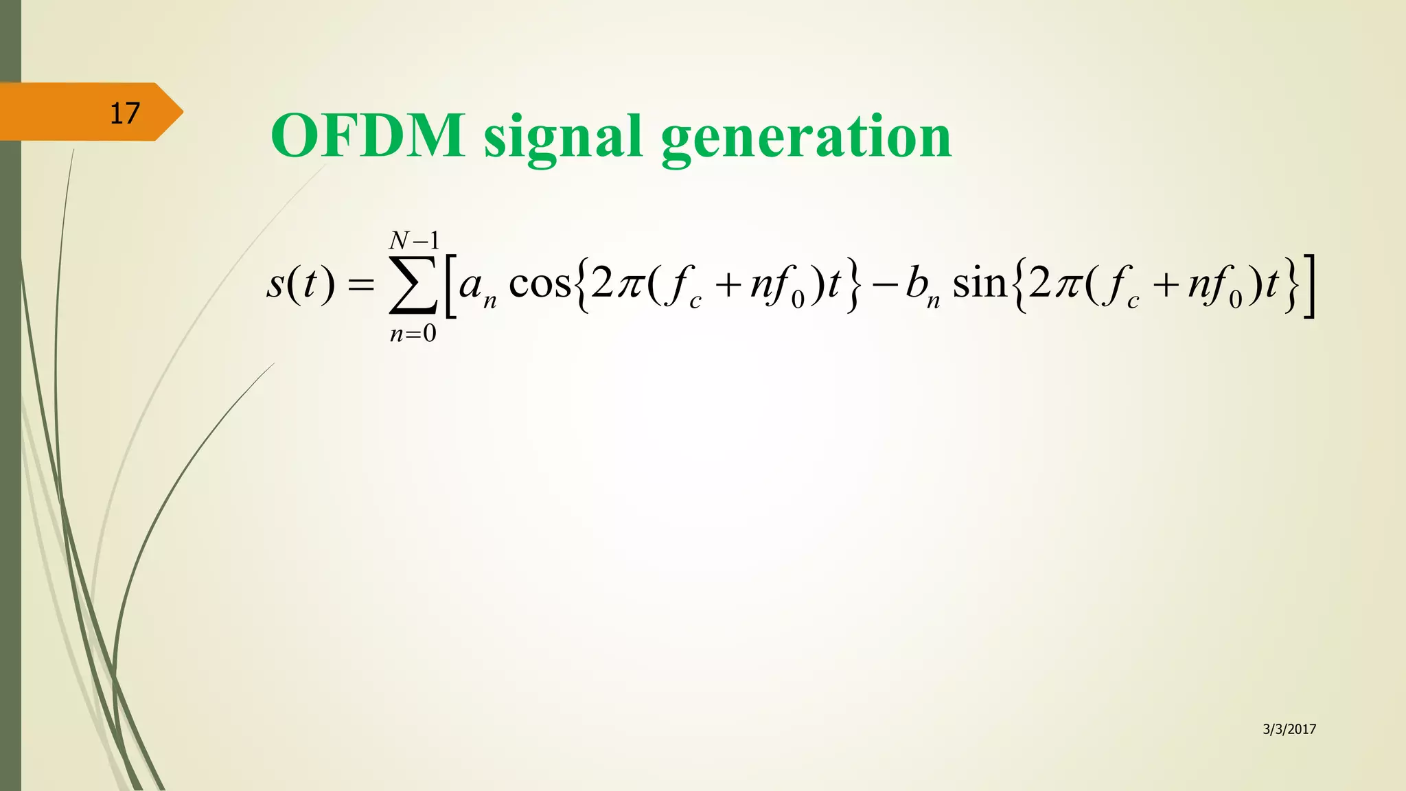 orthogonal frequency division multiplexing(OFDM) | PPTX