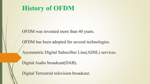 orthogonal frequency division multiplexing(OFDM) | PPTX