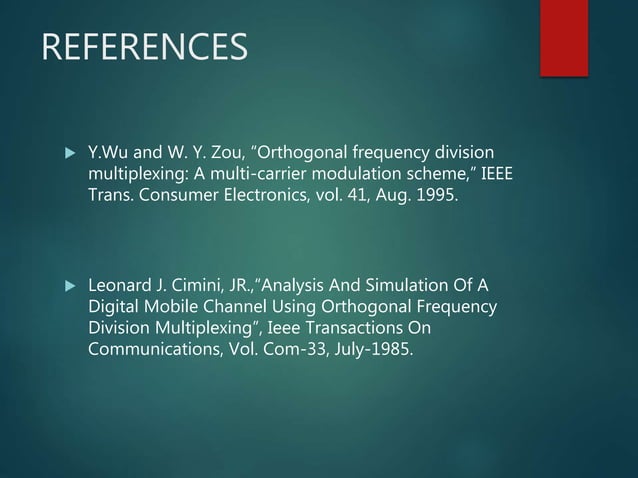 OFDM (Orthogonal Frequency Division Multiplexing) | PPT