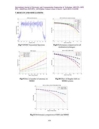 Ofdm mimo and v-blast algorithm-key to high speed wireless communication | PDF | Computer ...