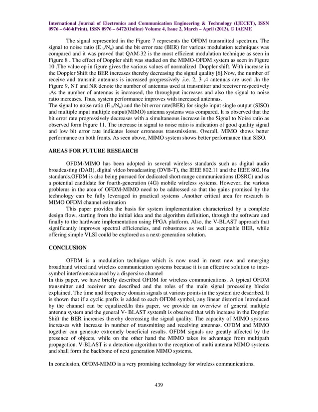 Ofdm Mimo And V Blast Algorithm Key To High Speed Wireless Communication Pdf