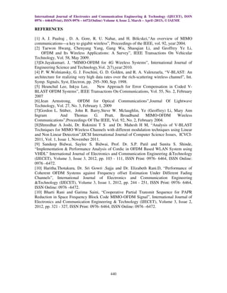 Ofdm mimo and v-blast algorithm-key to high speed wireless communication | PDF | Computer ...