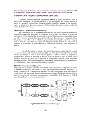 Ofdm mimo and v-blast algorithm-key to high speed wireless communication | PDF | Computer ...