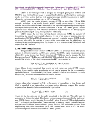 Ofdm mimo and v-blast algorithm-key to high speed wireless communication | PDF