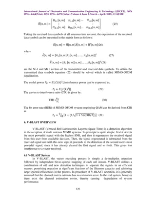 Ofdm mimo and v-blast algorithm-key to high speed wireless communication | PDF