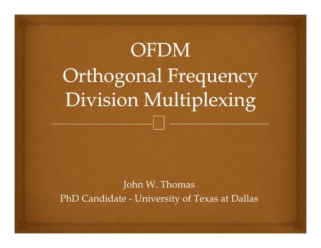 Introduction to OFDM | PDF