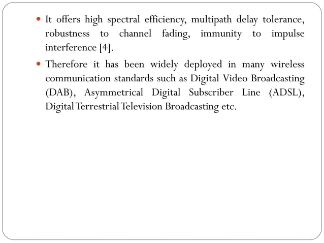 Orthogonal Frequency Division Multiplexing (OFDM) | PPT