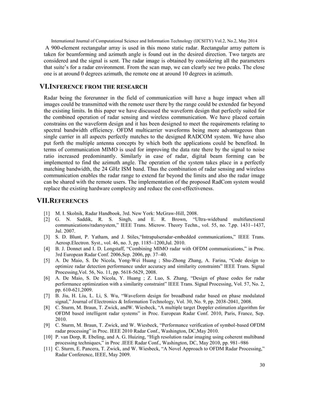 Ofdm based radcom system with improved | PDF