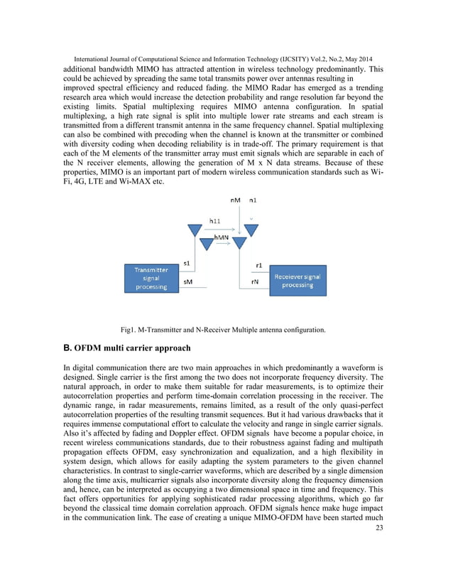 Ofdm based radcom system with improved | PDF