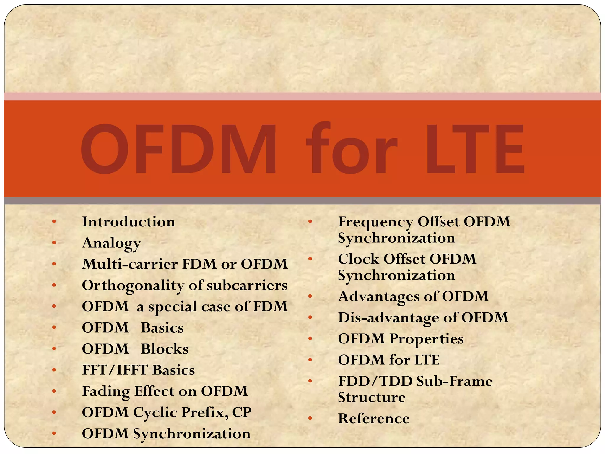 OFDM for LTE | PDF