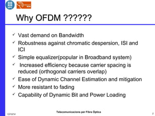 Ofdm in opticals | PPT