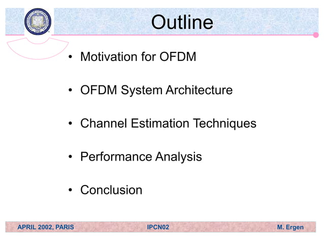 OFDM_Channel Estimation Techniques Based on Pilot Arrangement in OFDM ...