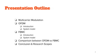 Multi Carrier Modulation OFDM & FBMC | PDF
