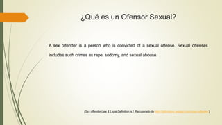 Ofensores Sexuales | PPTX