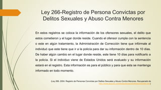 Ofensores Sexuales | PPTX