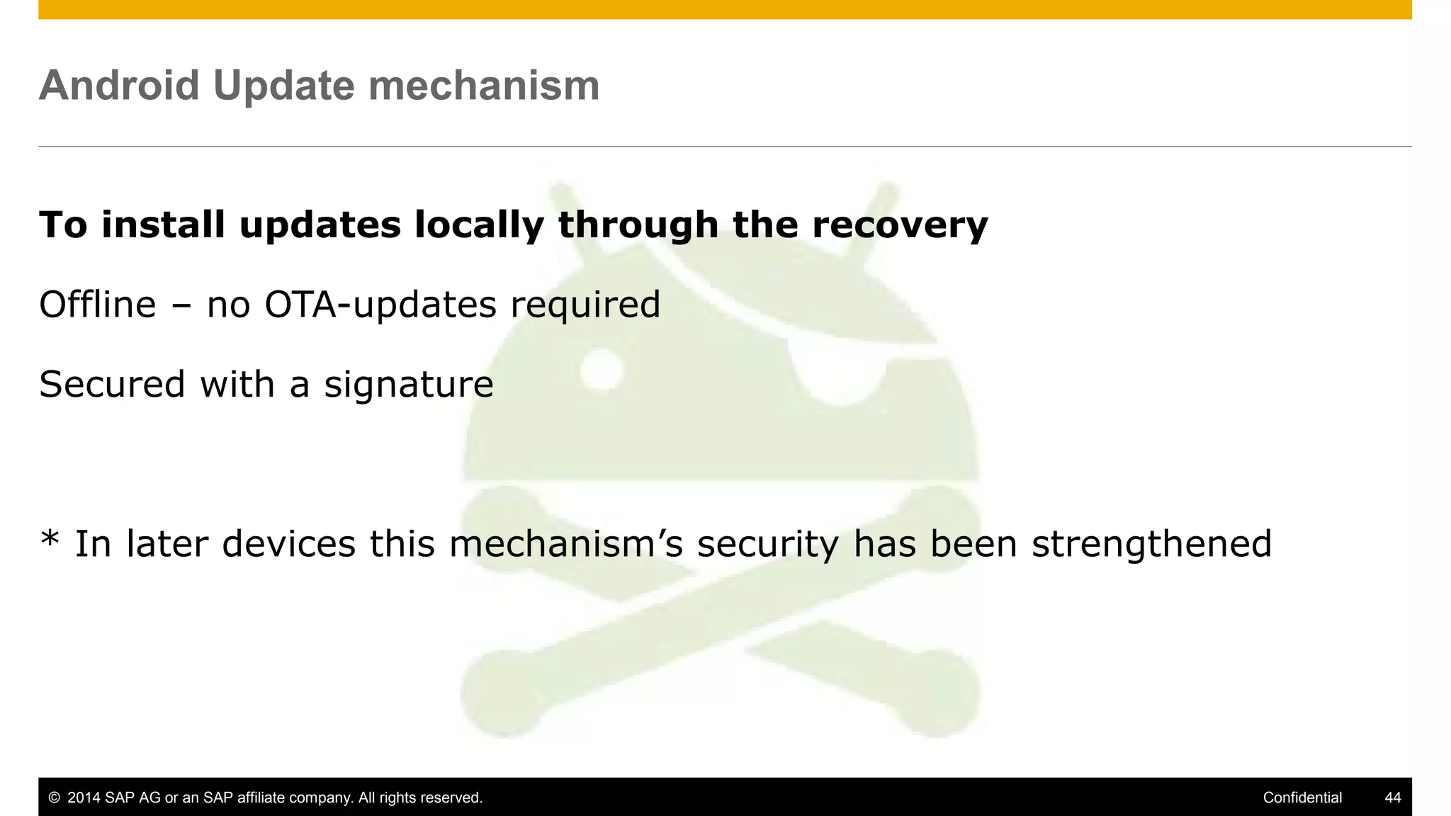 Android's security architecture | PPT