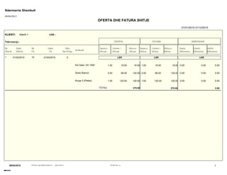 Oferta fatura shitje | PDF
