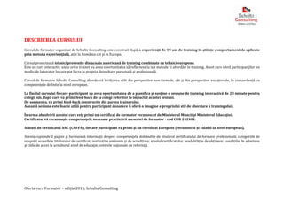 Brosura de prezentare curs Formator | PDF