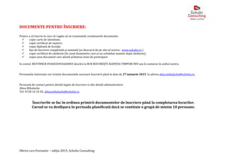 Brosura de prezentare curs Formator | PPT