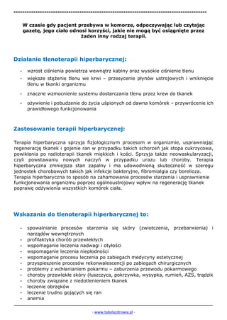 Oferta komora hiperbaryczna | PDF