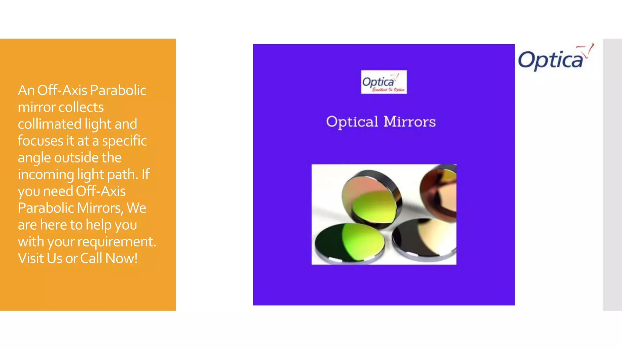 Off axis parabolic mirrors | PPTX