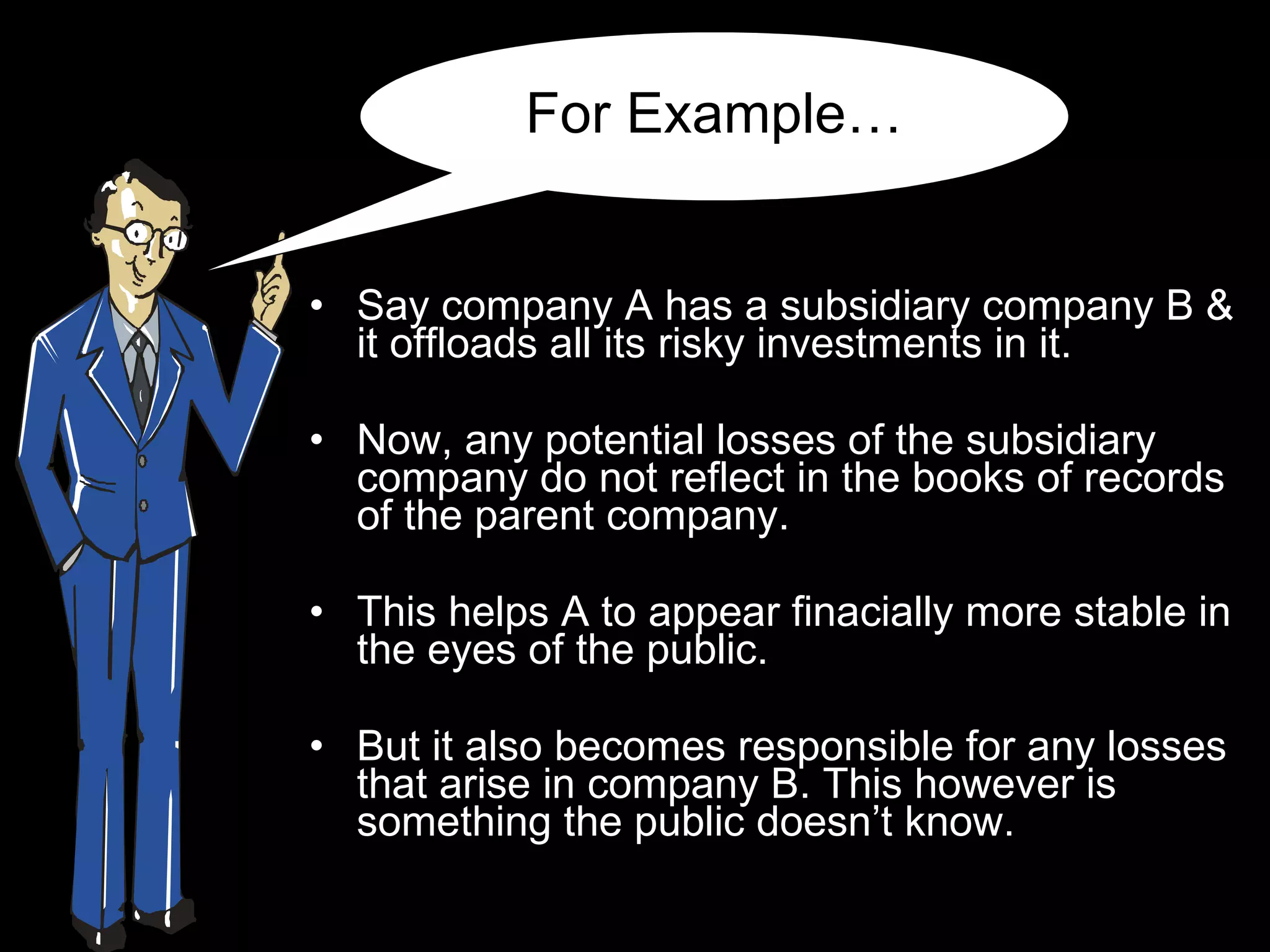 Off balance sheets | PPS