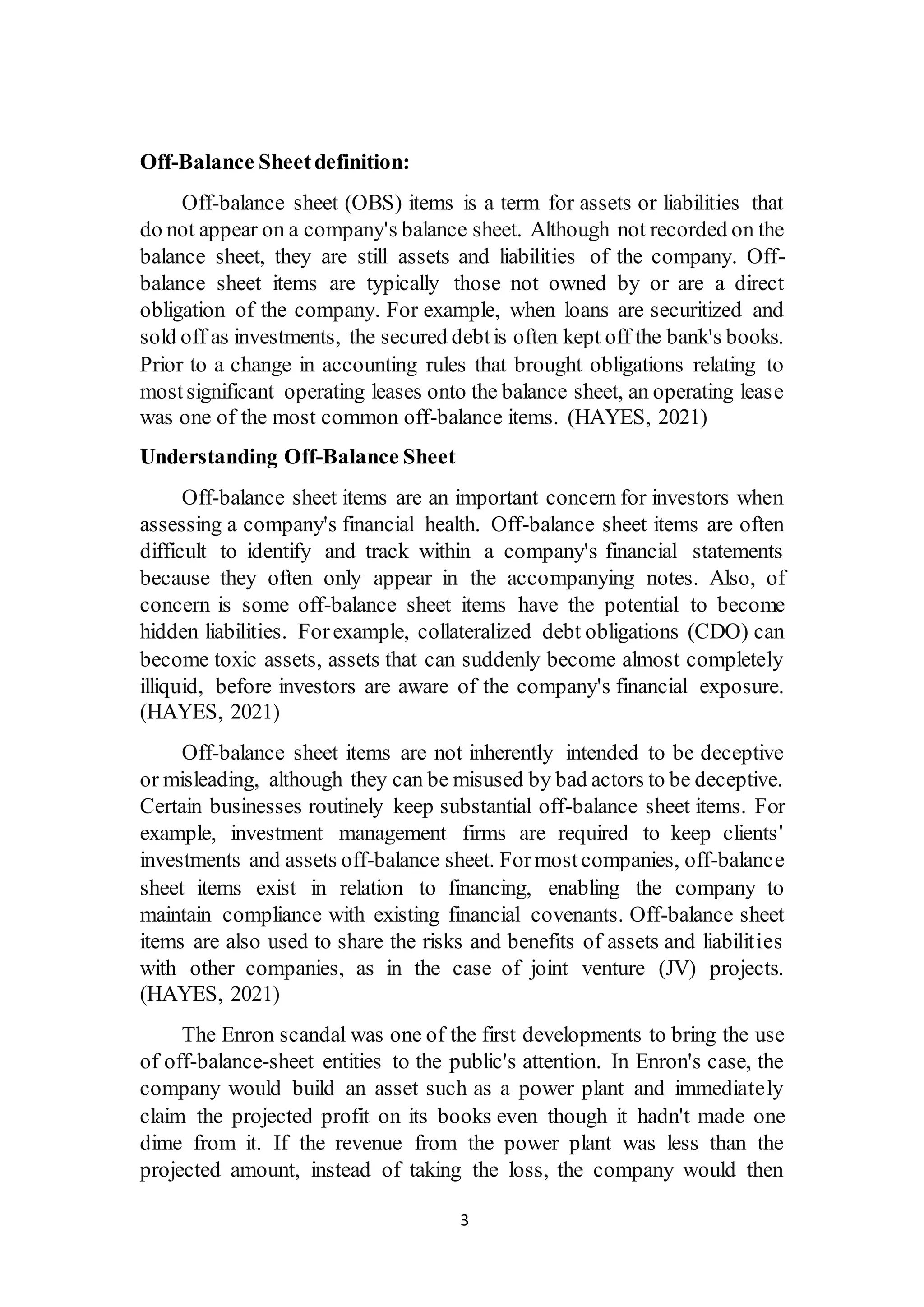 Off-Balance Sheet | DOCX